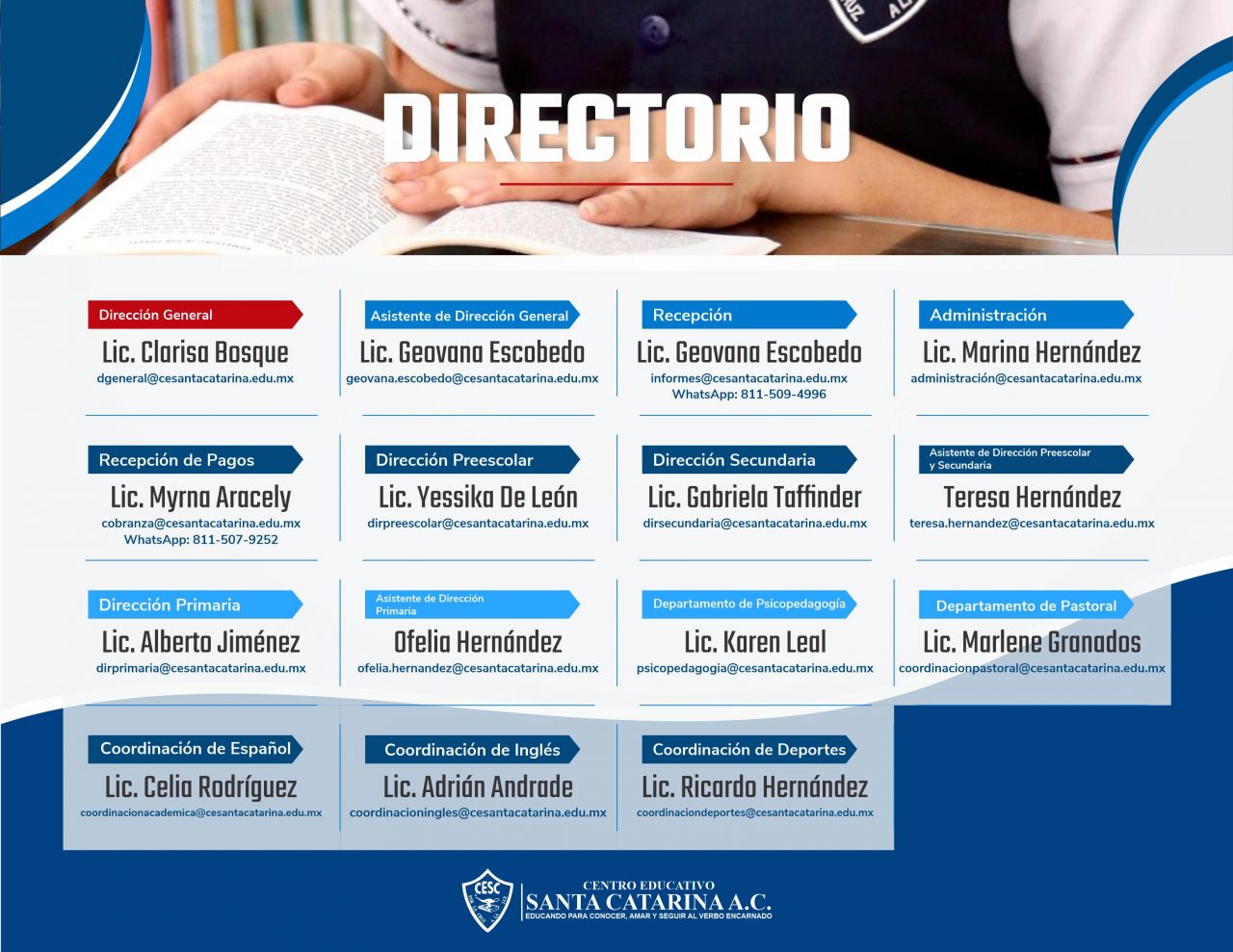 Directorio - Colegio Educativo Santa Catarina